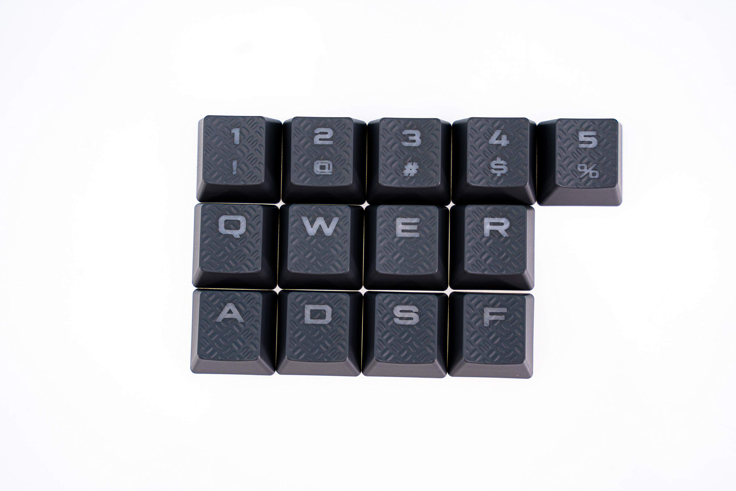 Mechanical Keyboard keycaps Non-Slip Design Backlit OEM Cherry MX keycaps FPS keycaps Professional Gaming keycaps(Black)
