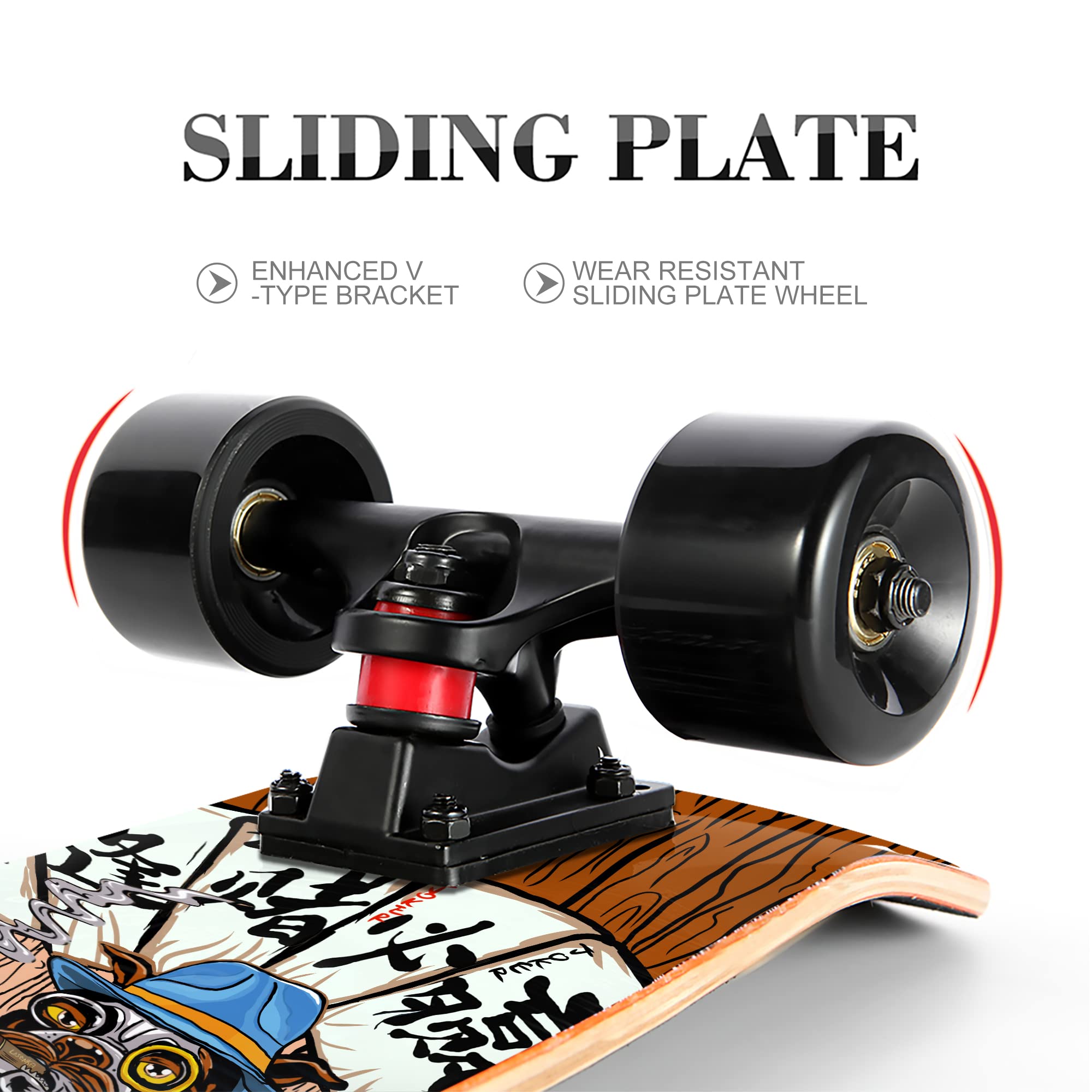 LOSENKA Pet Skateboard Complete Designed for Dogs and Pets (Border Collie)