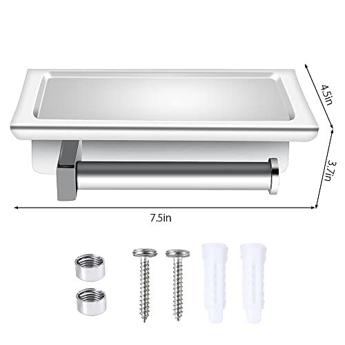 N/A Bathroom Stainless Steel Toilet Roll Holder WC Paper Holder Tissue Boxes Kitchen Paper Towel Holder