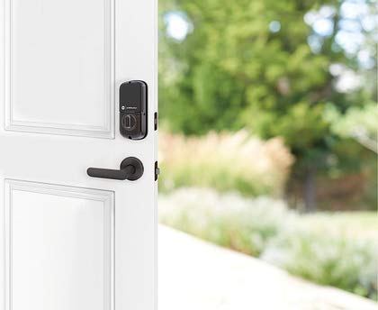 Liftmaster myQ Key Free Smart Lock with Touchscreen, Deadbolt, Oil Rubbed Bronze with myQ Smart Garage Control Control (LMDBPACK-OB & 821LMC)