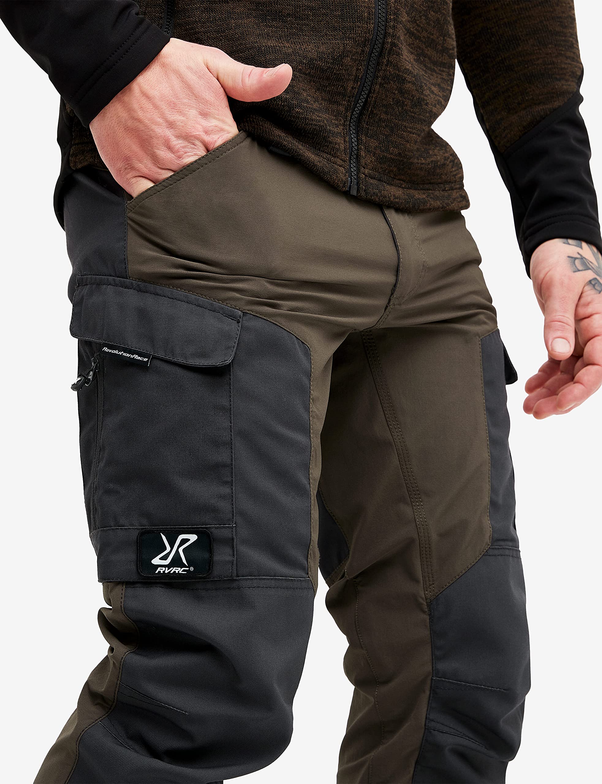 RevolutionRace Men’s RVRC GP Pants, Durable Pants for All Outdoor Activities, Mud, XL