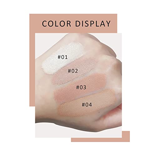 Ownest Mushroom Head Air Cushion BB Cream, Concealer Lasting Nude Makeup Moisturizing Pigment CC Liquid Foundation, Even Skin Tone Makeup Base Primer-Natural