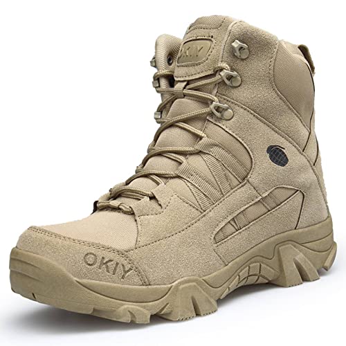 NC Large Size high top Desert Boots Cowhide Velvet Outdoor Hiking Boots Hiking Boots Men