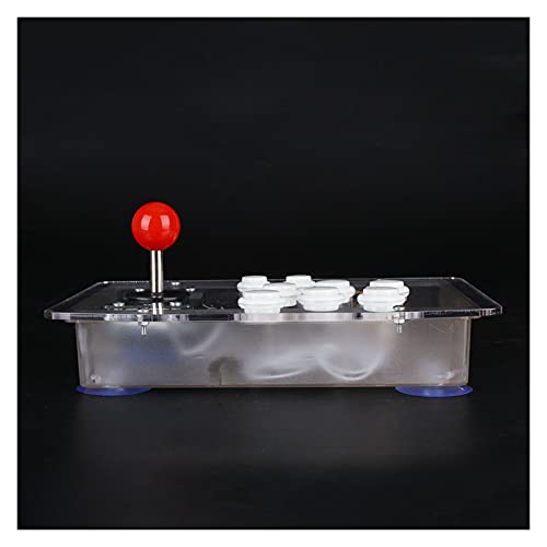 QILIANG Transparent Clear Acrylic Joystick USB 8 Directional Fit for Arcade Accessories Game Joystick