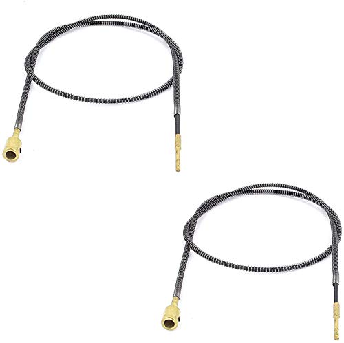 XMHF 2pcs 99cm / 3.2ft Metal Flexible Inner Shaft Cable for Bench Grinder Drill Press Flexible Shaft Rotary Motor