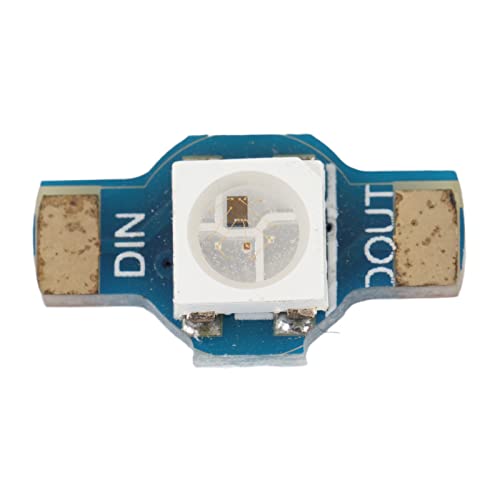 WS2812 LED Module, WS2812 RGB LED Module 5V Low Drive Voltage High Brightness 10Pcs Large Scattering Angle for Microcontroller