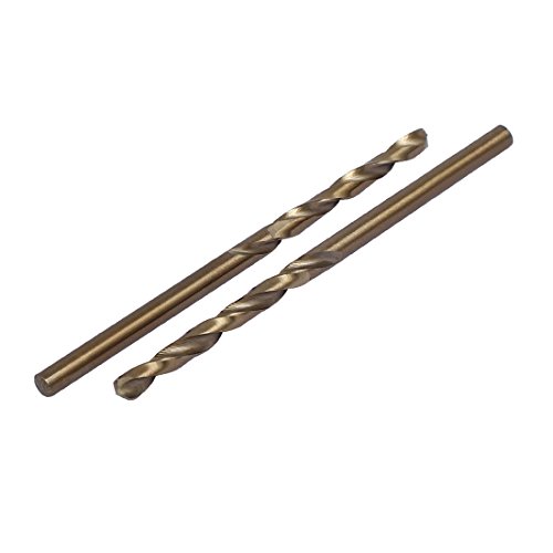 uxcell 3mm Drilling Dia HSS Cobalt Metric Spiral Twist Drill Bit Rotary Tool 5pcs