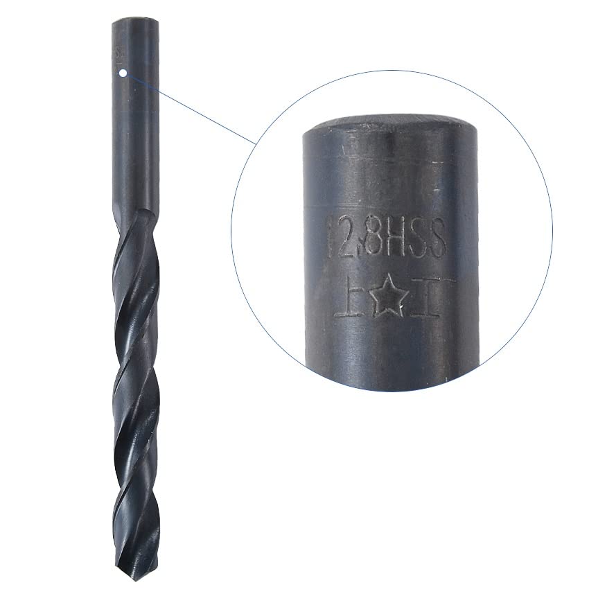WSJIE 100-piece Twist Drill Bits Set High Speed Steel 1-13mm Straight Shank Twist Drill Bit Woodworking Wood Tool for Metal