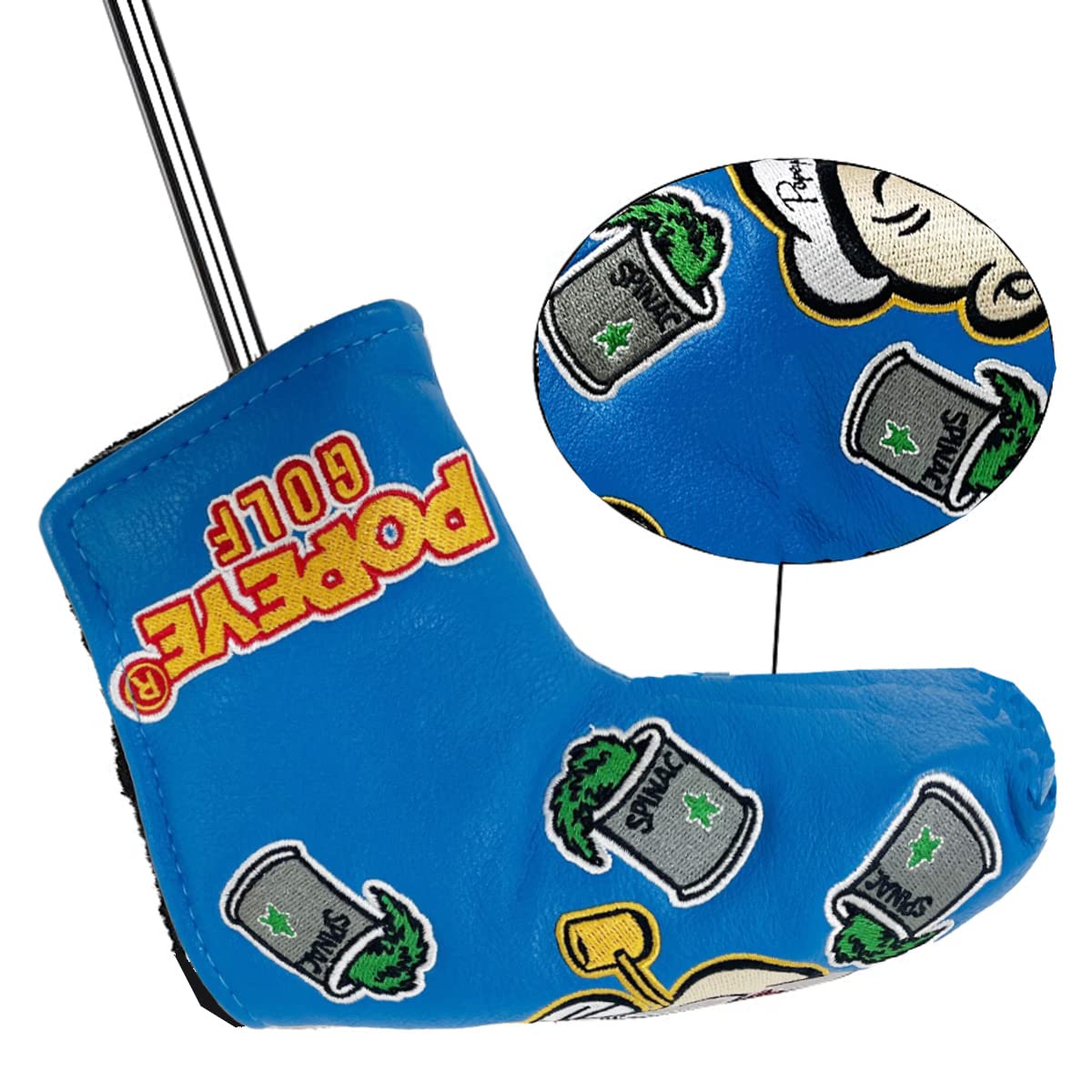 Popeye Golf Blade Golf Putter Headcover, Blue