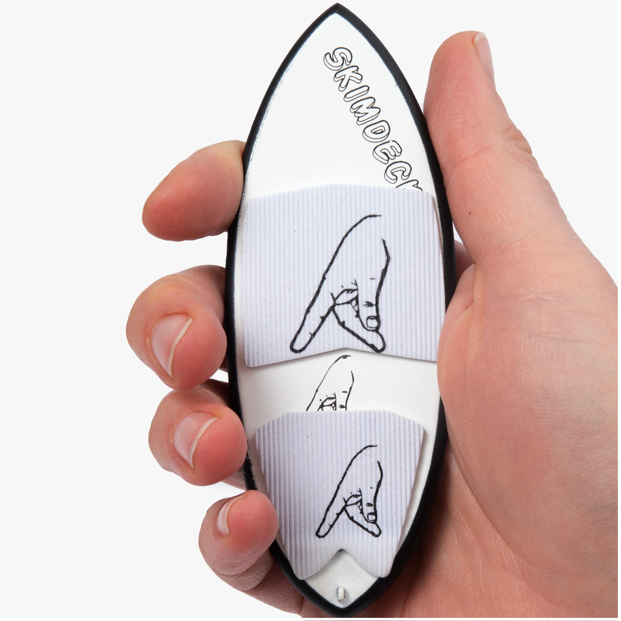 Skimdeck Professional Floating Finger Board Surf Skim Board for Fingers (Blue/Black)