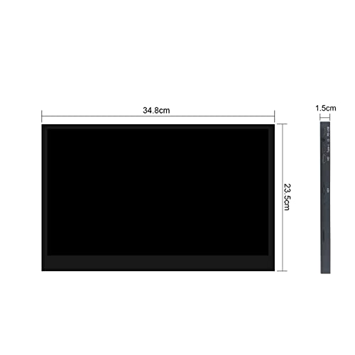 WWJ 13.1/15.4/17.1 Inch Portable Monitor Including Smart Case, 16:9 (Size : 15.4")