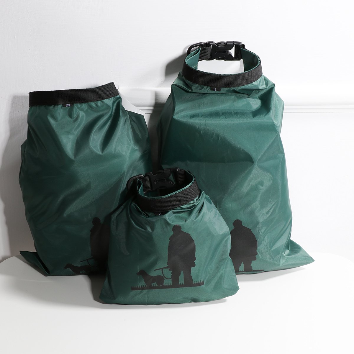 LEORX 1.5L+2.5L+3.5L Waterproof Dry Bag Storage Pouch Bag for Camping (Army Green)
