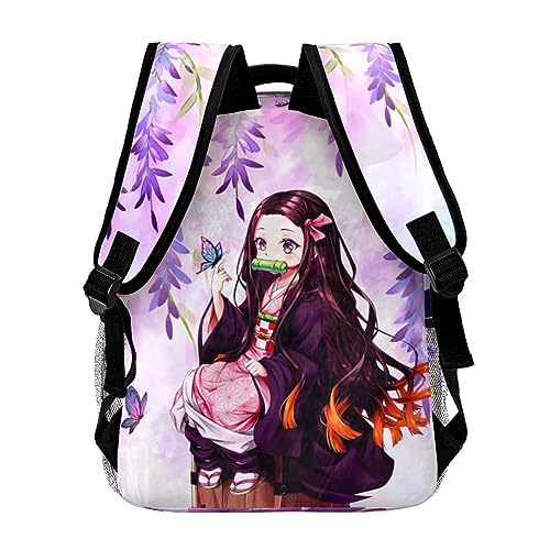 minsrate Cute Anime Backpack 3D Print Canvas Backpacs Large Capacity Multifunction Sports Travel Leisure Bag Daypack Gifts