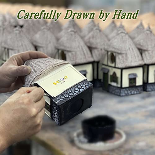 SUQEFAN Resin Bird House,Water Proof,Sun-Proof,Gifts for Bird Lovers,Garden Decorations,Gardening Gifts