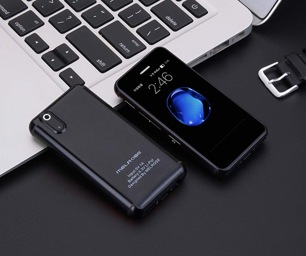 Mini Smartphone Android Unlocked Cell Phone Child Phone 2.5" Quad Core 1GB 8GB 8.0MP Super Ultra-Thin Mini Mobile Phone Melrose S9X Small Smart Phone (Black)