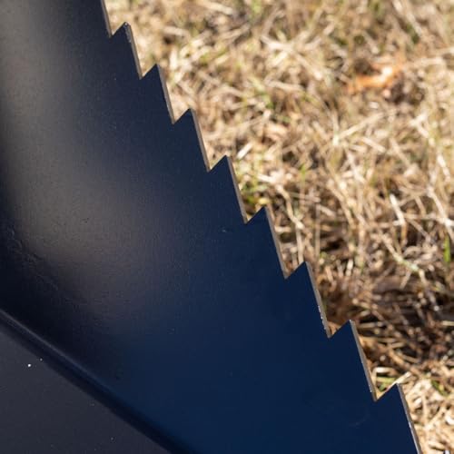 Titan Attachments Economy Series Stump Bucket Tree Scoop Digger, Universal Skid Steer Quick Tach, Serrated Leading Edge, Ideal for Light Duty Ripping Roots, Removing Smaller Tree Stumps