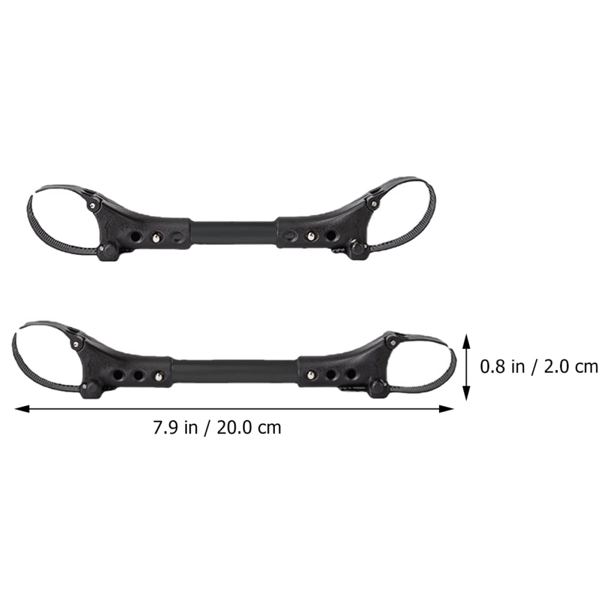 Toddmomy 2pcs Stroller Two Babies Professional Connector A Connectors Baby Outdoor Aluminum Accessory Prams Single Become for Double Ster Use Universal Sters Twin