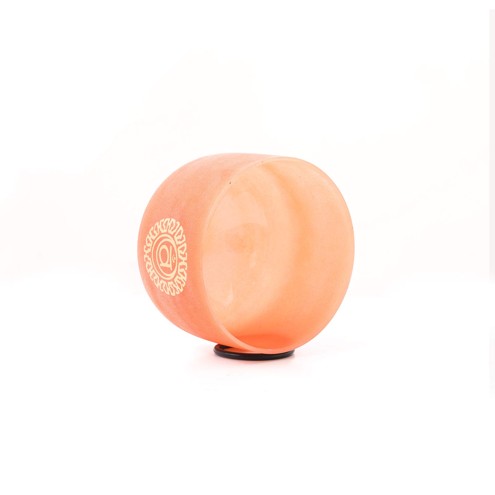 Paternoster Quartz Crystal Singing Bowl Orange D Note Sacral Chakra 8 inch with O-Ring Glue Hammer or Plastic rod wrapped in Sheepskin included For Promotes Peace Chakra Healing and Mindfulness