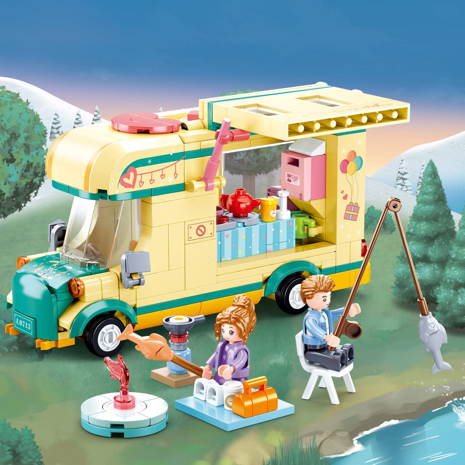 Sluban Happy Diary(Winter Travel in Snow)-Caravanning(314pcs)