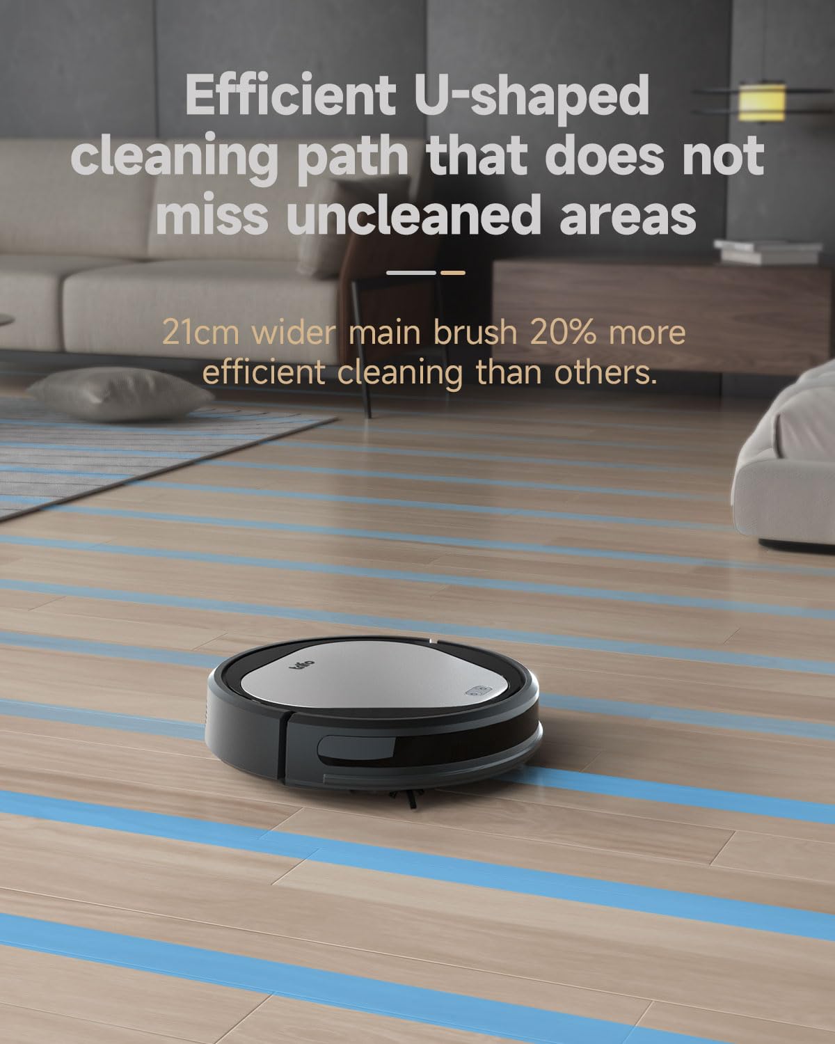 Maxwell Robot Vacuum Cleaner, 2500pa Strong Suction, Self-Charging Robotic Vacuum Cleaner, Anti-fall Sensor, Alexa & App Connect, Home Surveillance Camera, Works On Hard Floor & Low Pile Carpet