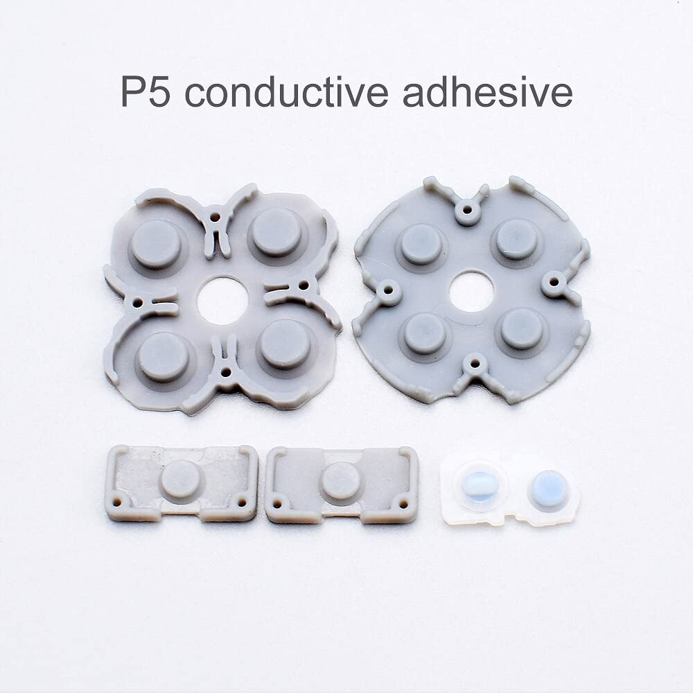 Replacement for PS5 BDM-010 Controller Conductive Rubber Silicone Pads Buttons Kit
