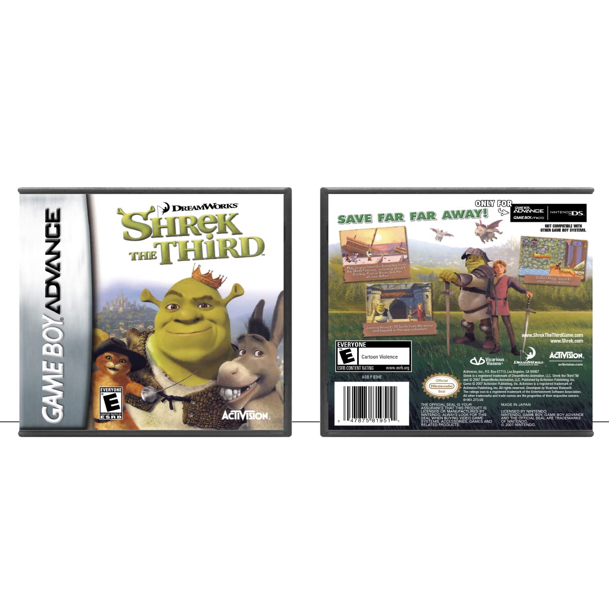 Shrek the Third | (GBA) Game Boy Advance - Game Case Only - No Game