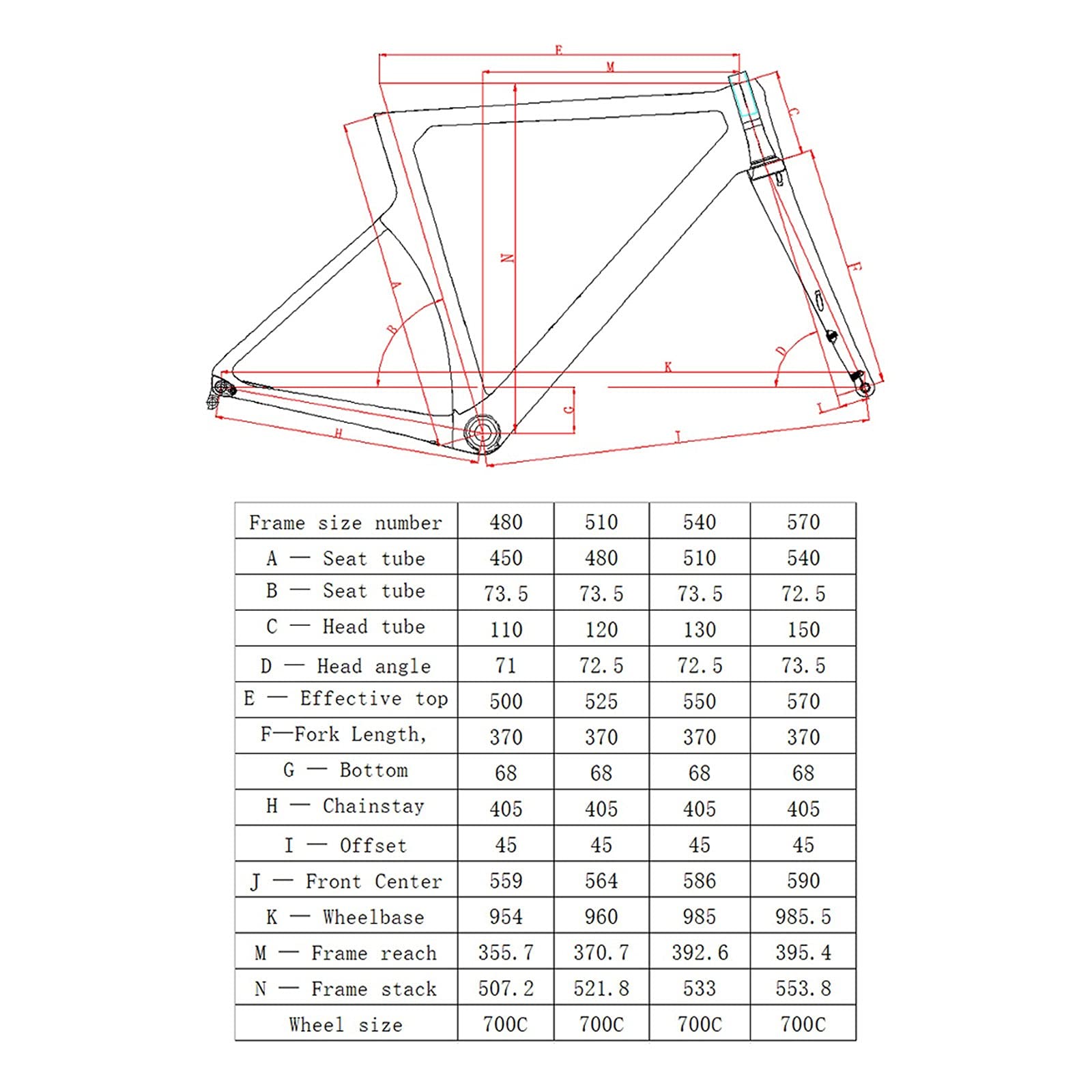 Wonzonezxc Bicycle Disc Brake Road Bike 22 Speed Road Bike Carbon Bike Frame Handlebar Fork
