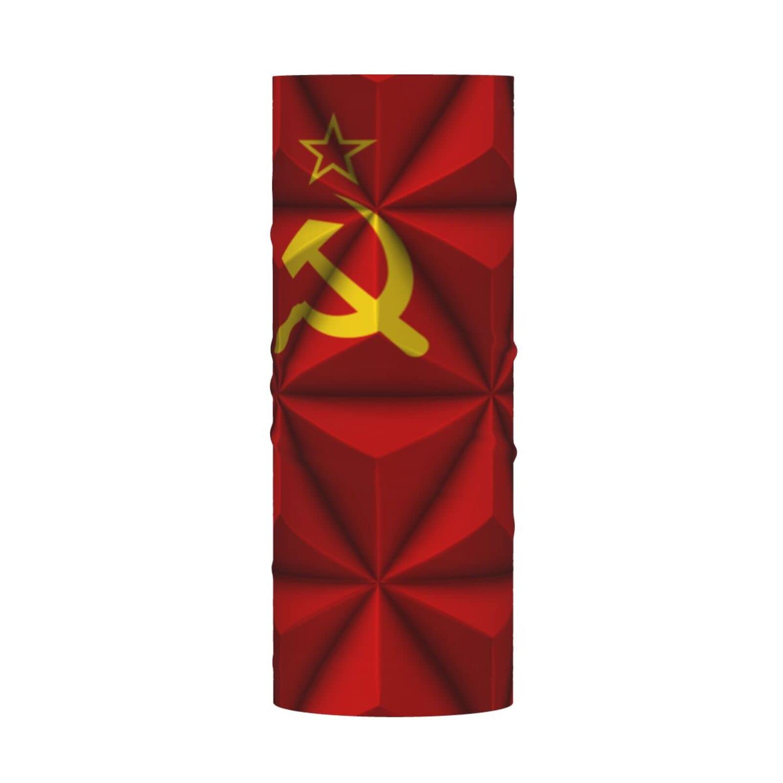 QIZYOQA Multi-Function Flag of The Russian Soviet Federative Socialist Republic with Polygon Effect Neck Gaitter Balaclava Face Mask for Men Women Breathable Bandanas Scarf