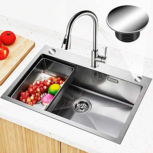 Sink Tap Hole Cover Kitchen Faucet Hole Cover Brushed Stainless Steel (1 to 1.6 Inch in Diameter) (1.10-1.60 inch)