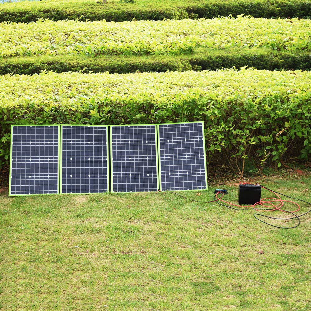XINPUGUANG Foldable Solar Panel 200W 12V Portable Solar Charger with 20A Charge Controller for Battery Power Station Camping Travel RV Van Outdoor