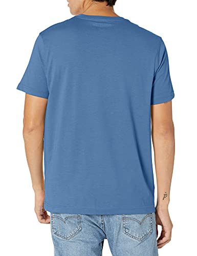 Nautica Men's Short Sleeve Crew Neck T-Shirt, Rivieria Blue Solid, Large