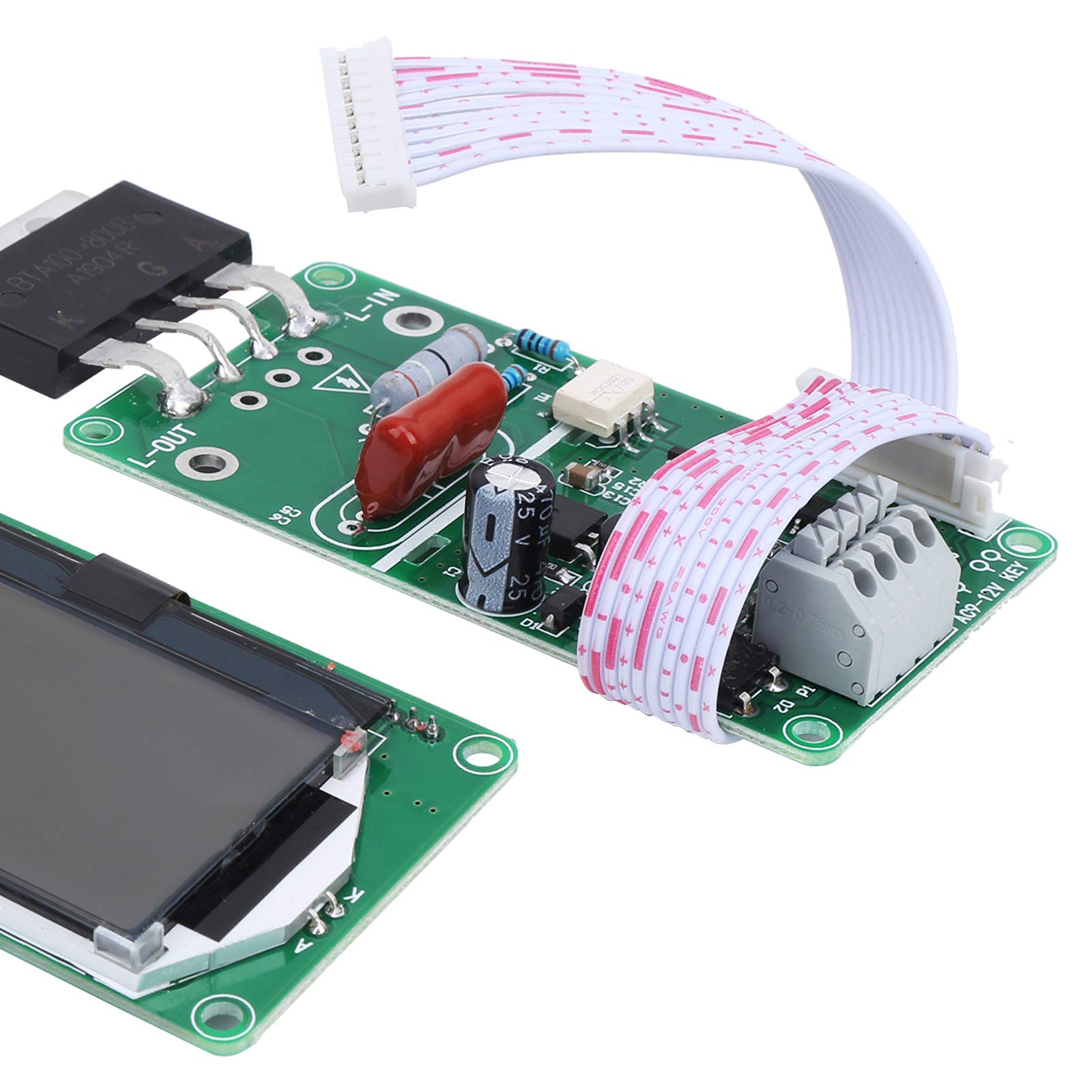 Spot Welder Module 9-12VAC 100A Time Control Welding Module Digital LCD Spot Welder Double Pulse Encoder