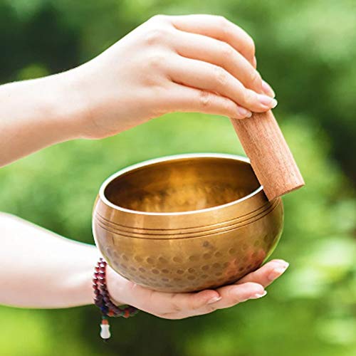 TJLSS Meditation Singing Bowl Buddhist Tibetan Chanting Yoga Bowl Buddhist Sound Copper Bowl (Size : 8.5cm)