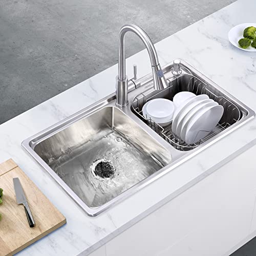RQYEKDO Garbage Disposal Splash Guards with Rectangle Kitchen Sink Stopper Kit, 3 1/8 Inch Sink Baffle Food Waste Disposal Accessories Drain Plugs for Waste King, Whirlaway, GE Models