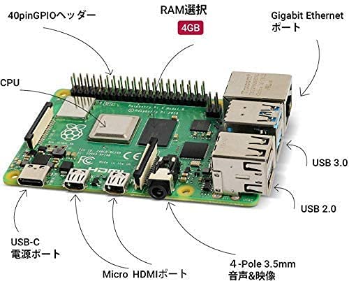 Vemico Raspberry Pi 4 Model B 4GB for Game Emulator/Mini PC/Artificial Intelligence/Printer/Workstation/Media Center/File Storage Server/Etc