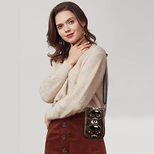 Small Crossbody Bag Cartoon Bear Cell Phone Purse Wallet