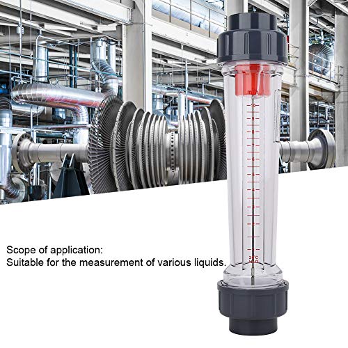 Water Flowmeter, LZS40(D) Tube Type Flowmeter Plastic Tube Type Liquid Flowmeter Waterflow Measuring Tool Waterflow, Science Lab Flowmeters