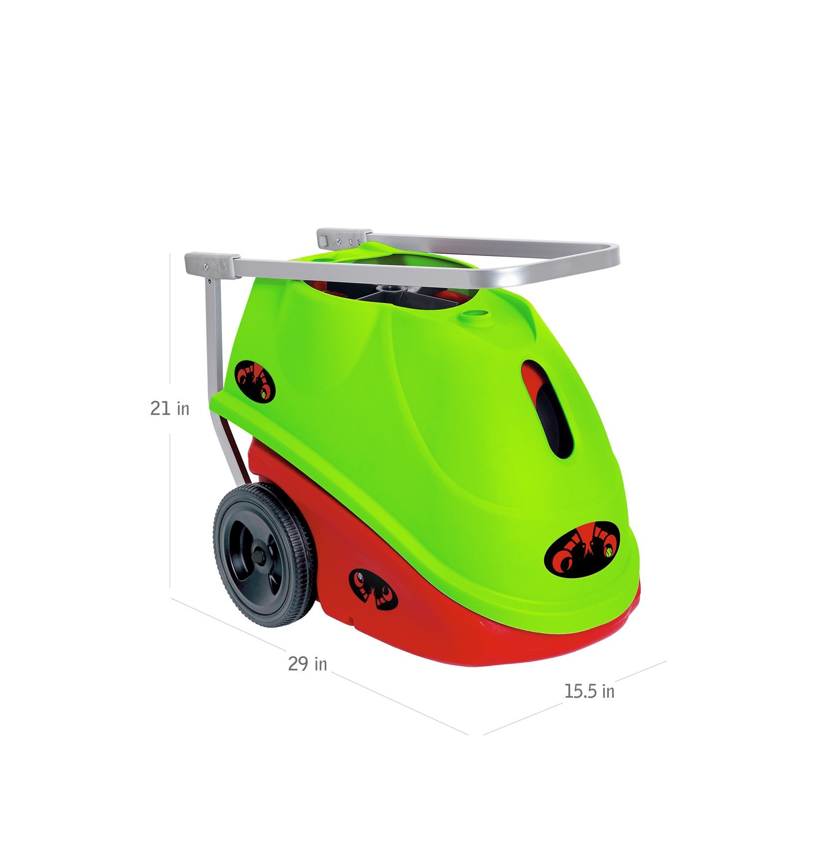 Lobster Sports – The Pickle by Lobster Pickleball Machine – Full-Featured – Adjustable Topspin & Backspin – Lightweight 35 lb – Holds 135 Balls – Horizontal Oscillation – Battery Powered