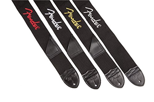 Squier Bullet Telecaster SS Electric Guitar (Black) and Fender Logo Guitar Strap (2in)