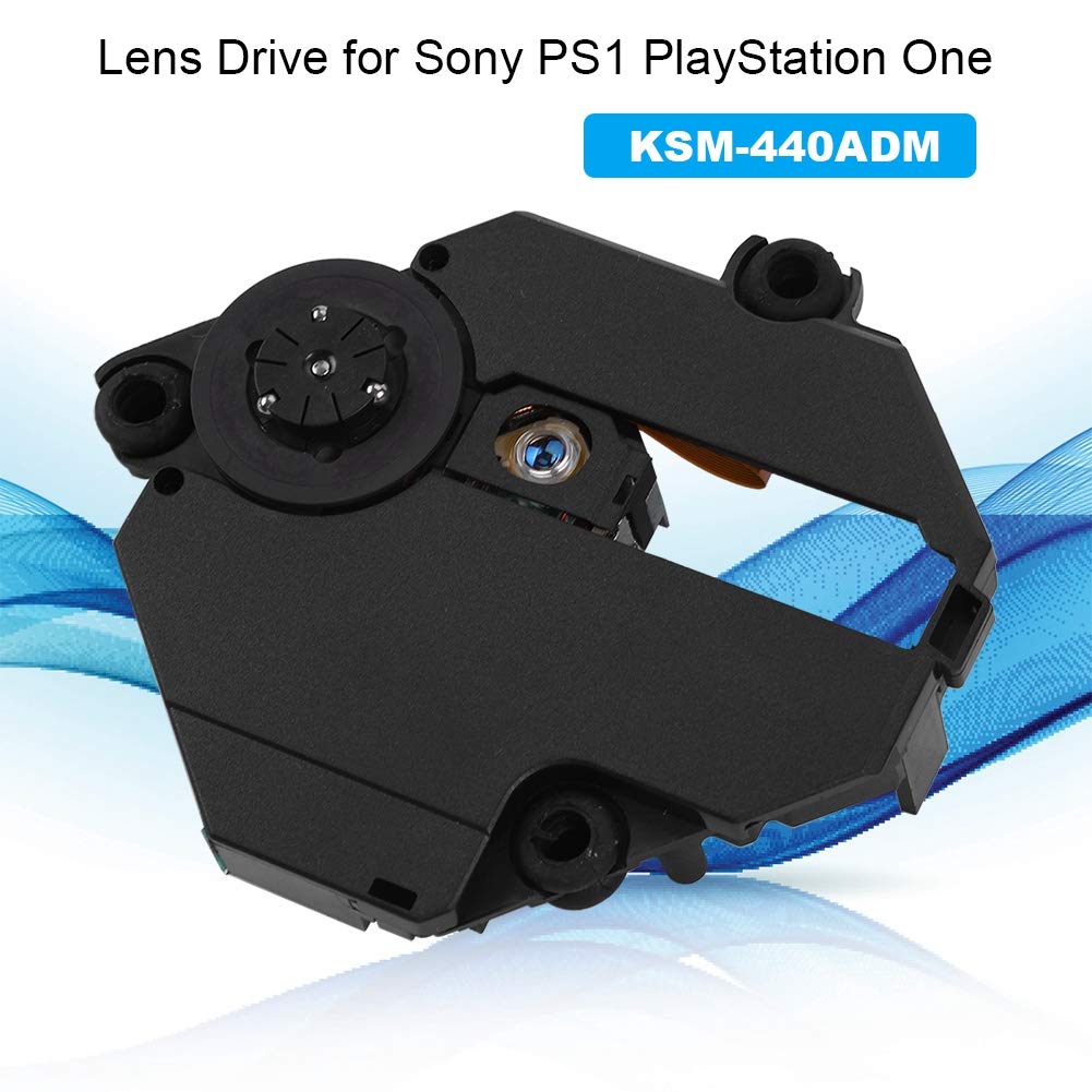 Optical Drive Lens Repair Part KSM-440ADM, Disc Reader Lens Drive Module for Sony PS1 Playstation One for PS1 KSM-440ADM(Black)