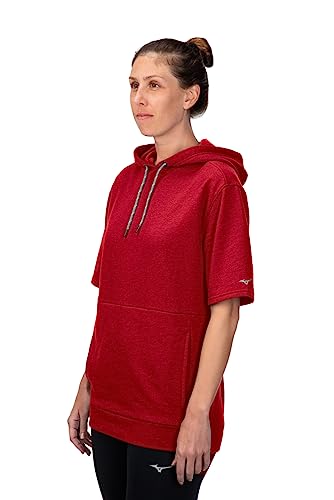 Mizuno Game Time Sleeve Hoodie, Red, X-Large