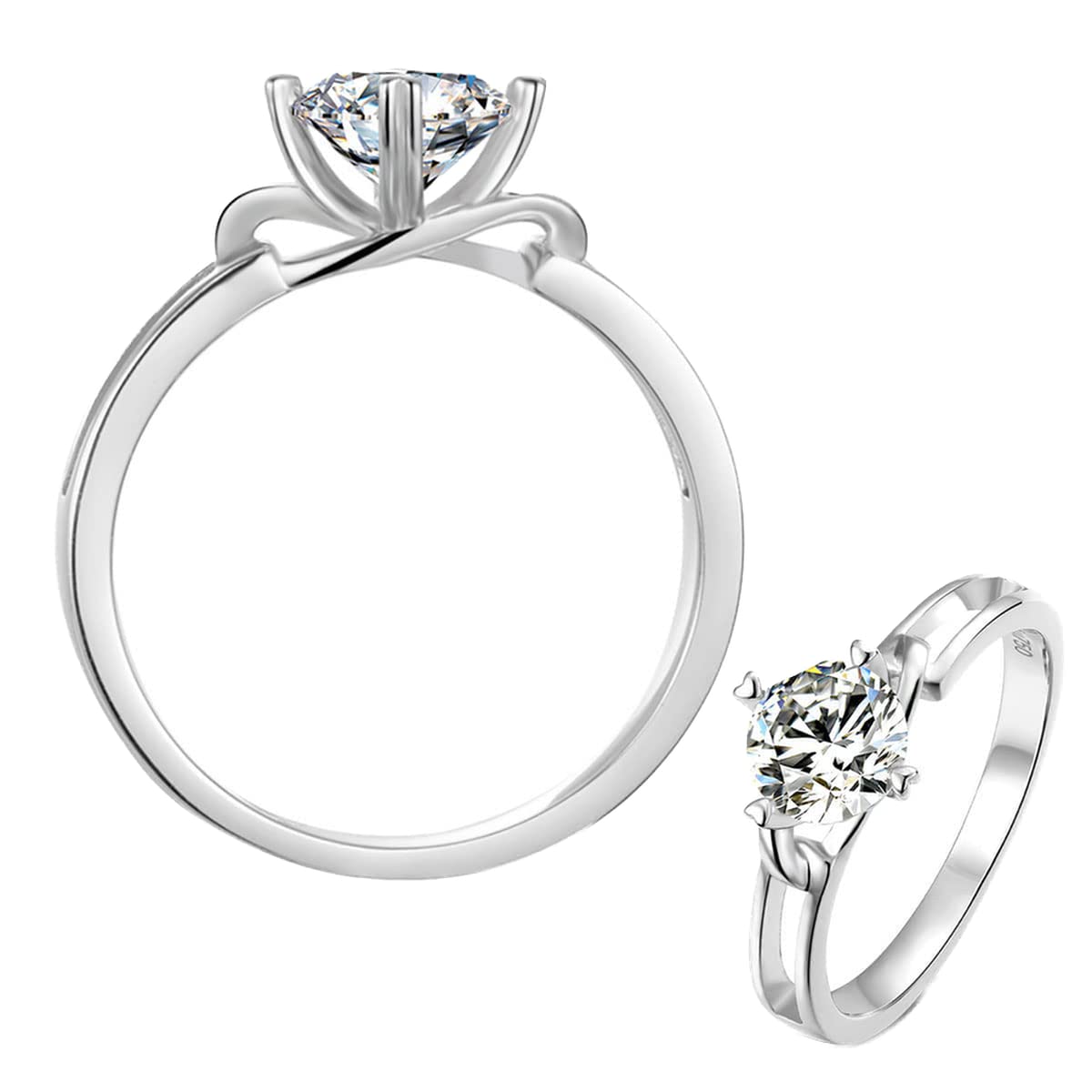 SIGEYI Women's Rings,Double Butterfly Open End Rings,Fashion Cheap Rings,Adjustable Size Rings