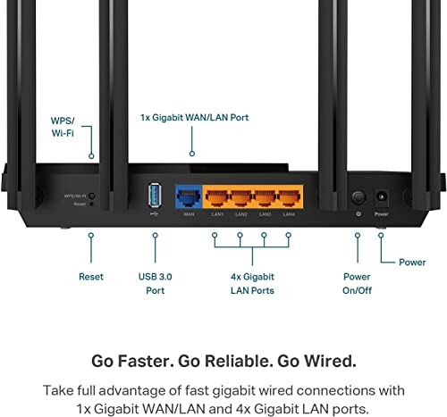 TP-Link AX3000 WiFi 6 Router β 802.11ax Wireless Router, Gigabit, Dual Band Internet Router, VPN Router, OneMesh Compatible (Archer AX55)