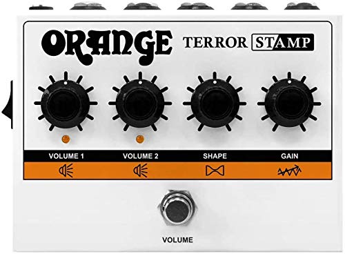 Orange Terror Stamp Guitar Amplifier Pedal Bundle with Instrument Cable, Fender Picks, and Austin Bazaar Polishing Cloth