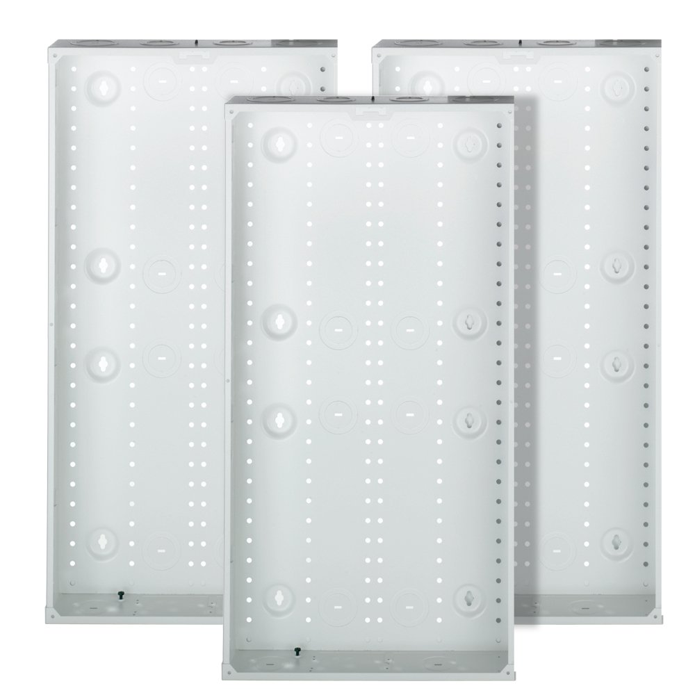 Leviton 47605-28G 28" SMC Series, Structured Media Enclosure only, Pack of 3, White