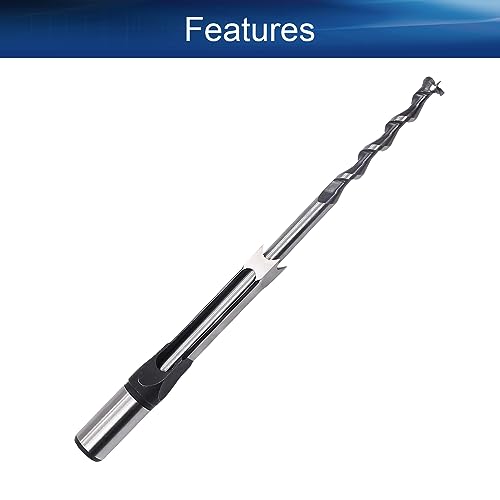 Square Hole Drill Bit, 1/2" Bearing Steel Hollow Chisel Mortise Power Tool for Woodworking 2Pcs, (Bettomshin)