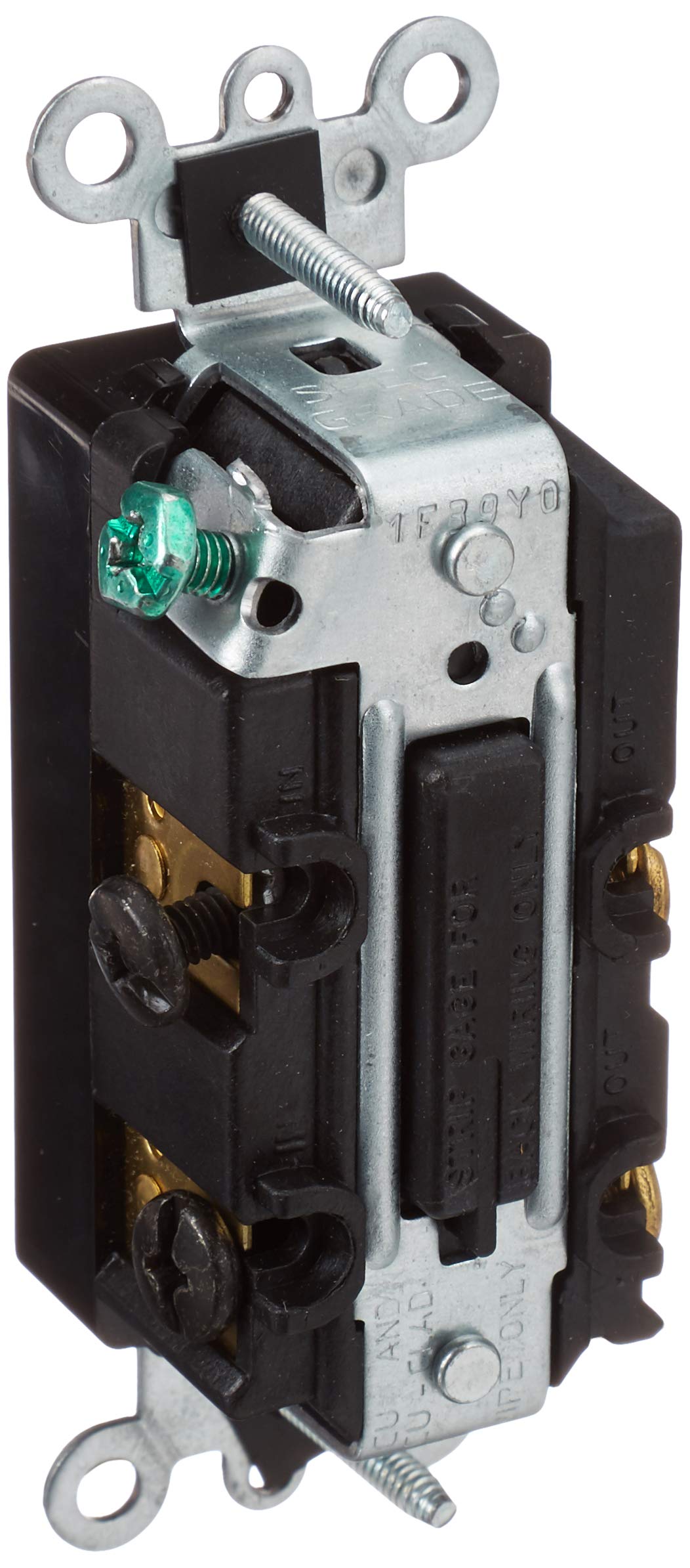 Leviton 5604-2E 15 Amp, 120/277 Volt, Decora Rocker 4-Way AC Quiet Switch, Residential Grade, Grounding, Black