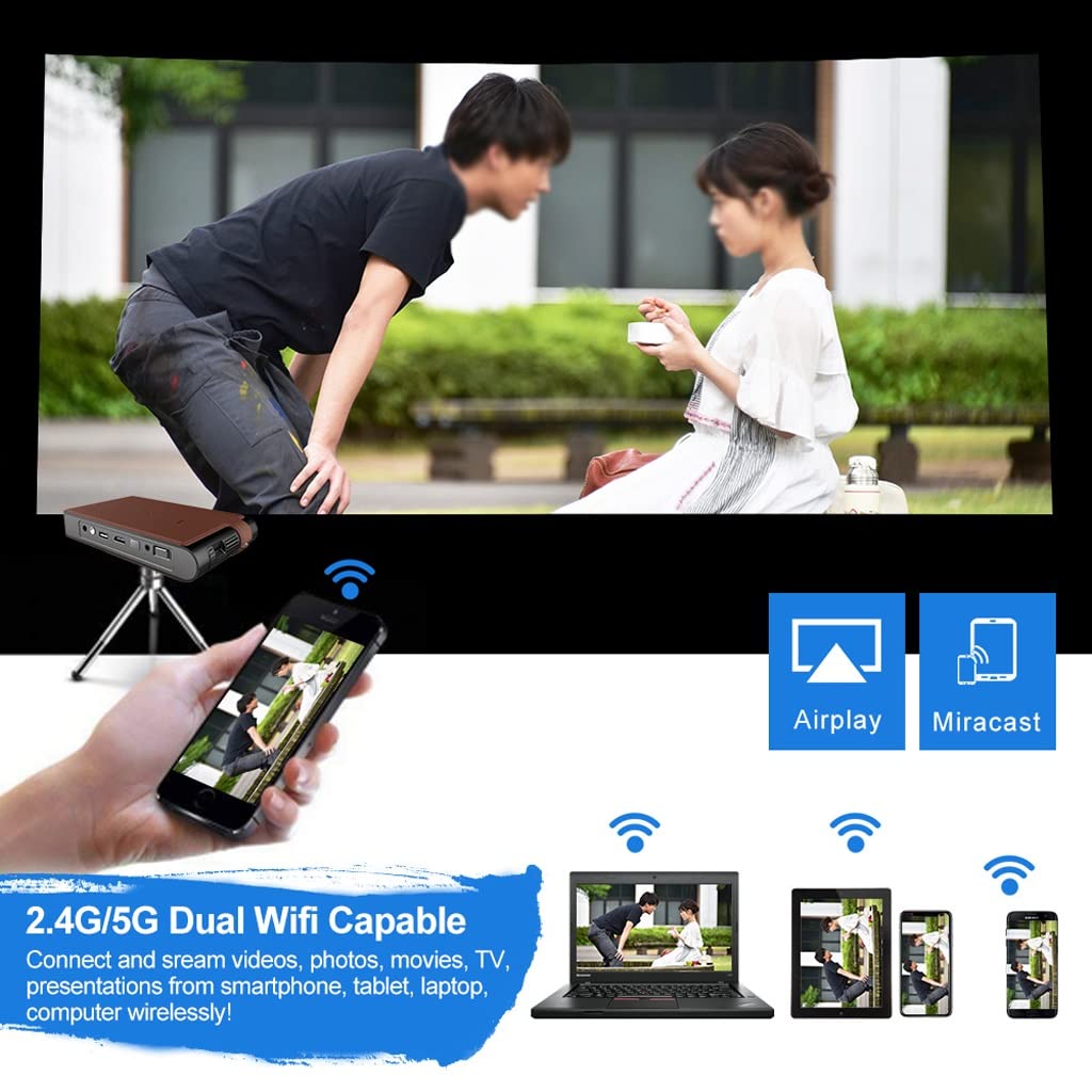 ZYZMH Video Projector Home Theater Movie Full Hd 720p Resolution Led Freeshiping Home Cinema Projector for Smartphone