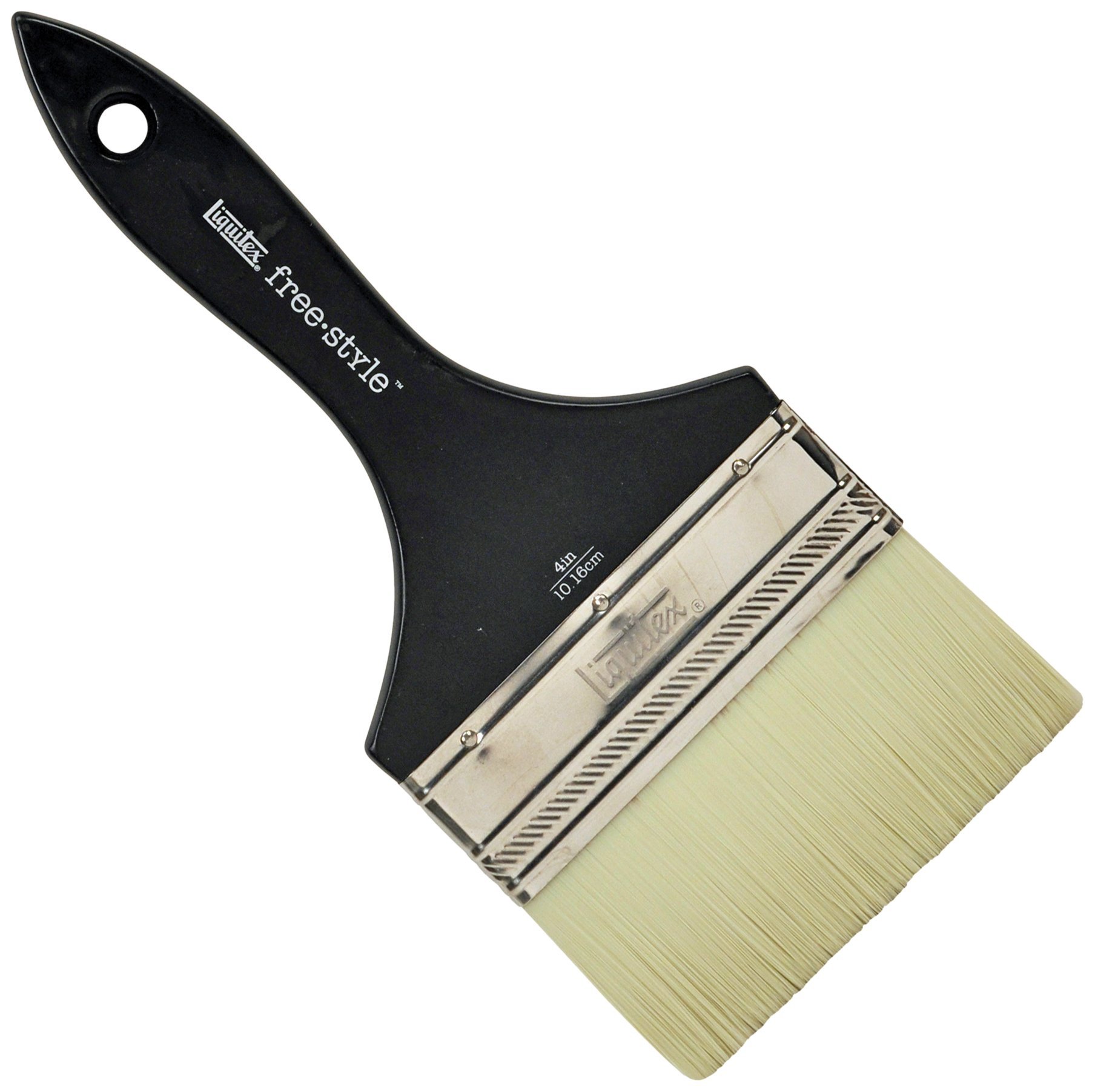 Liquitex 1300704 Professional Freestyle Large Scale Brush, Broad Flat/Varnish 4-inch, Short Handle
