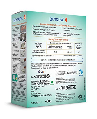 Nutricia Dexolac Stage 4-400 g (After 18 - Upto 24 months)